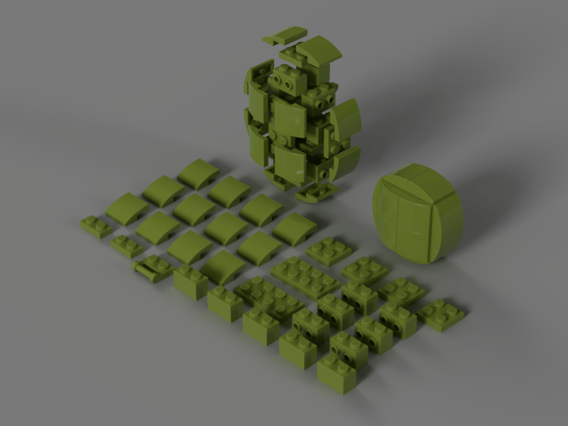How to build a LEGO caterpillar – Brick Pixels